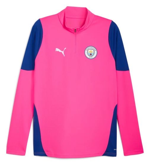 Man City Kids Pink Training Top 25/26 | Puma Man City Jr LS Top