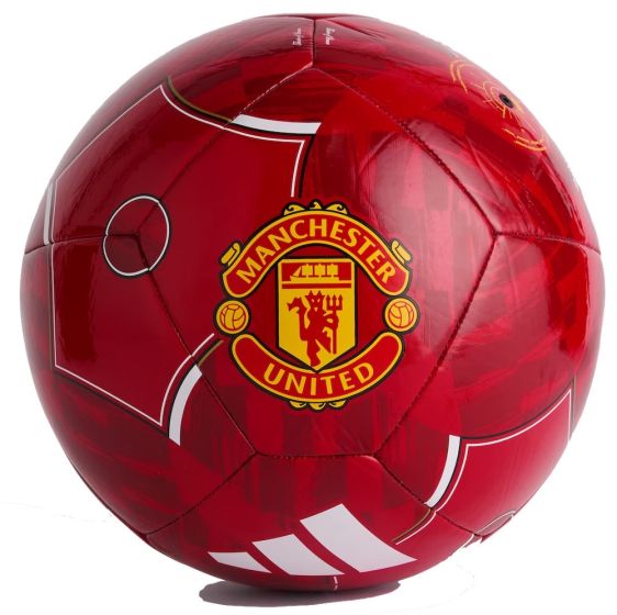 Man Utd Club Home Soccer Ball 25/26 | Adidas Football | Low Stock