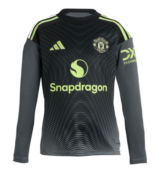 Man Utd Junior Goalkeeper Shirt 25/26 | Official Adidas Goalie Jersey