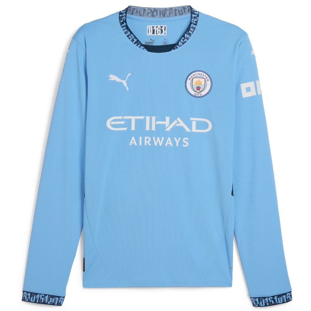 Manchester City Kids Long Sleeve Home Shirt 2024/25 | Very Limited Stock